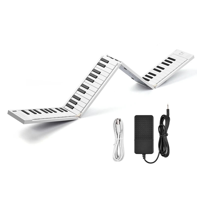 Foldable 88 Keys Rechargeable Electric Digital Piano With Sustain Peda ...