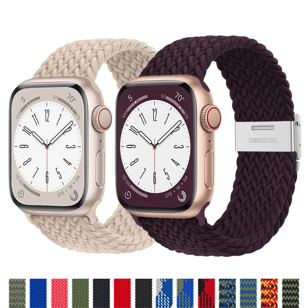 Stretchable Braided Loop Apple Watch Bracelet For iWatch Series ...