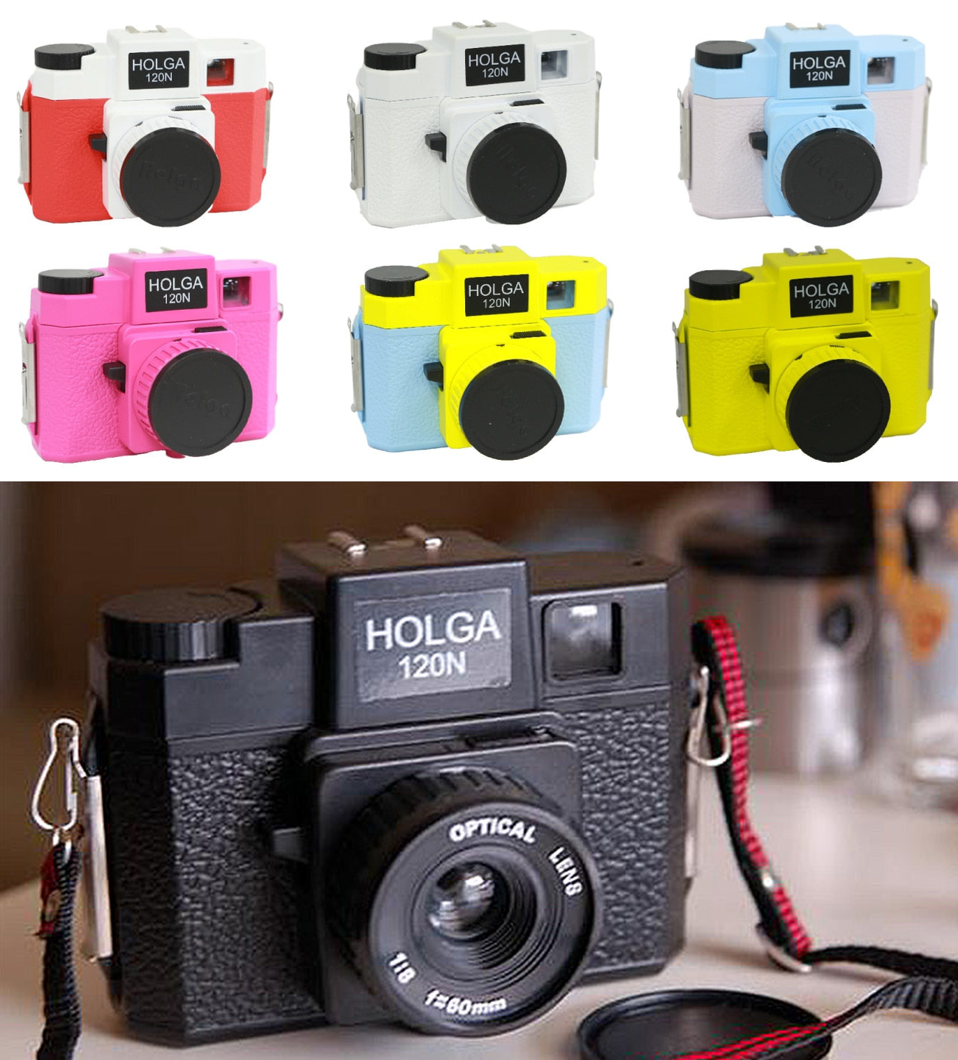 Colourful Holga 120N Retro Camera — Cloverbliss Co. | Unique Gifts ...