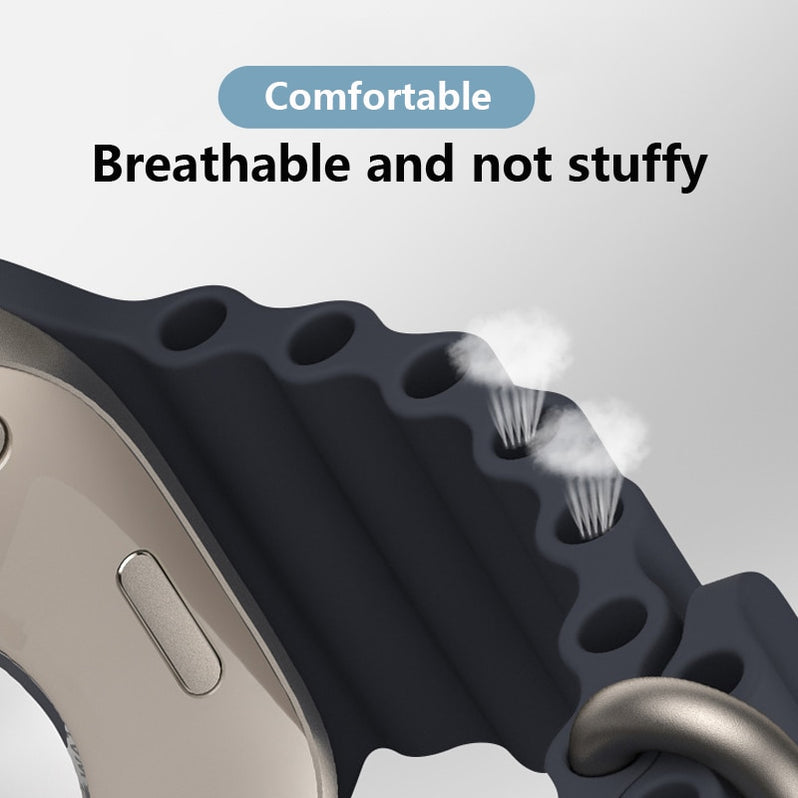 Ocean Loop Band For Apple Watch Ultra And Series 9, 8, 7, SE, 6, 5, 4 ...